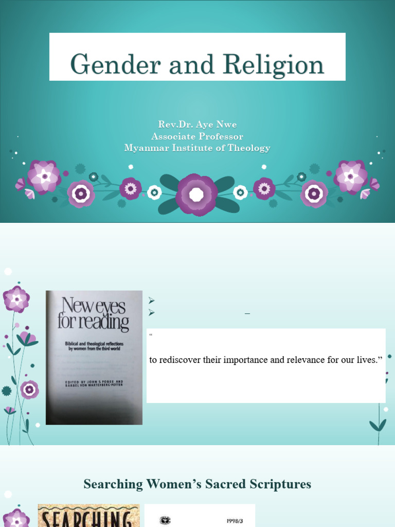 Gender and Religion | PDF | Jesus