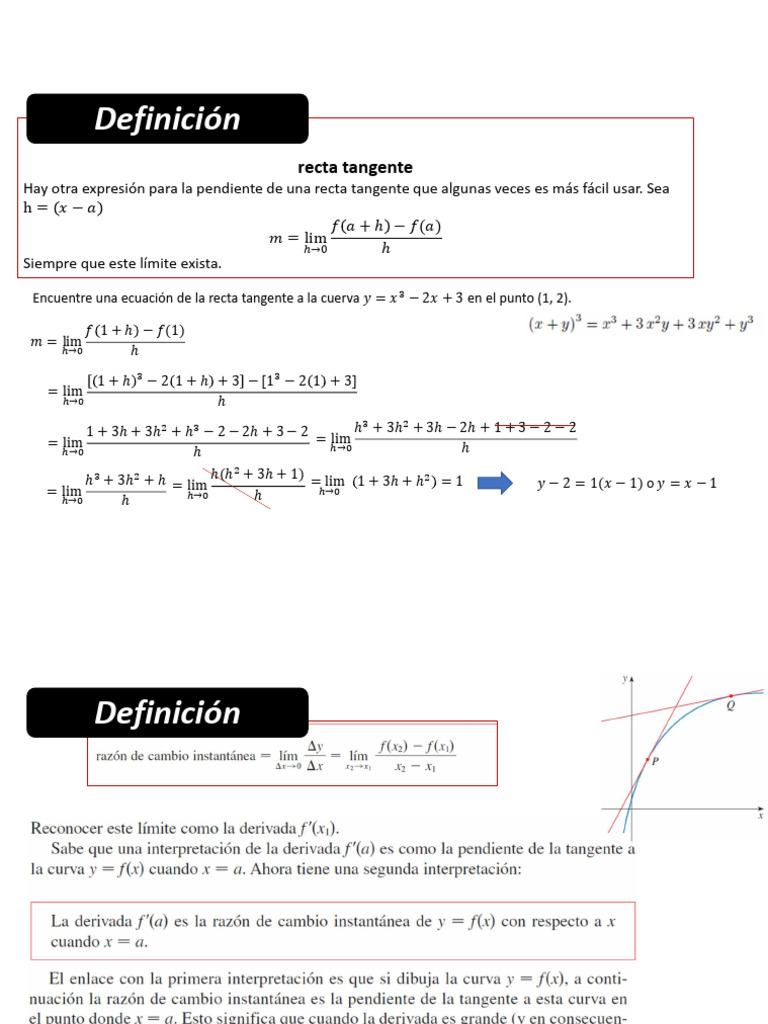 Introducción a la Derivada y Velocidad | PDF | Derivado | Velocidad