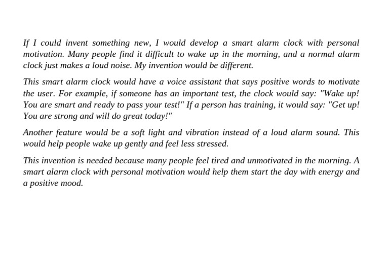 If I Could Invent Something New | PDF