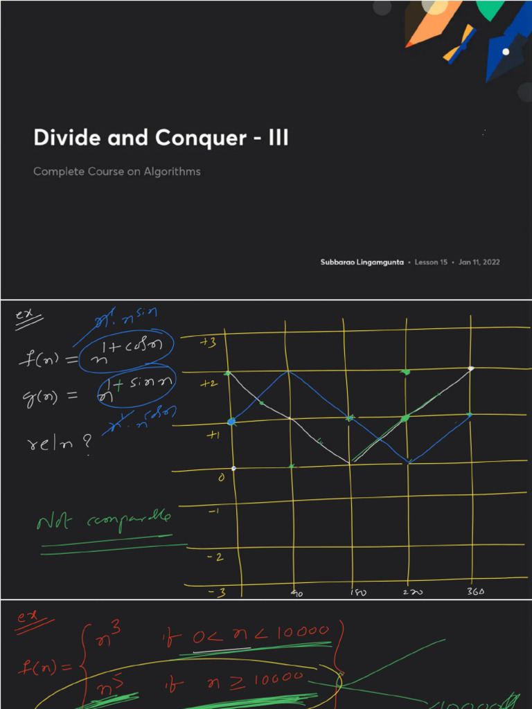 Divide - and - Conquer - III - With - Anno Lec 15 | PDF