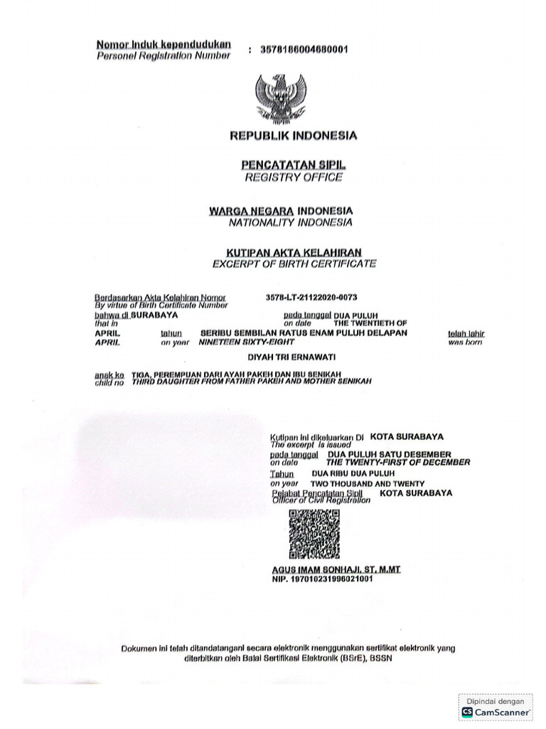 Identitas Diyah | PDF