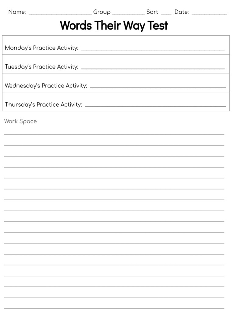 Weekly Practice Activity Log | PDF
