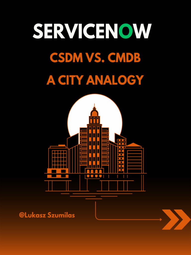 ServiceNow CSDM Vs CMDB A CIty Analogy | PDF