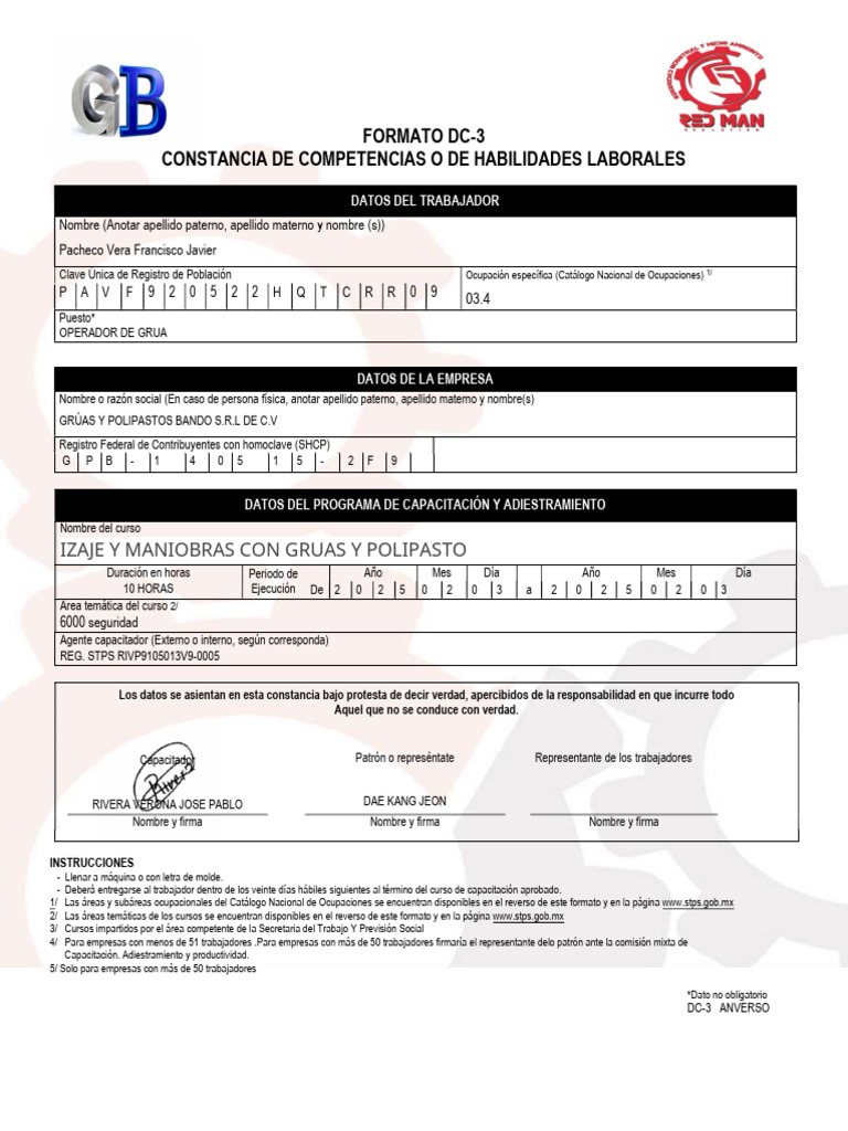 DC3 Gruas Alturas y Grua | PDF