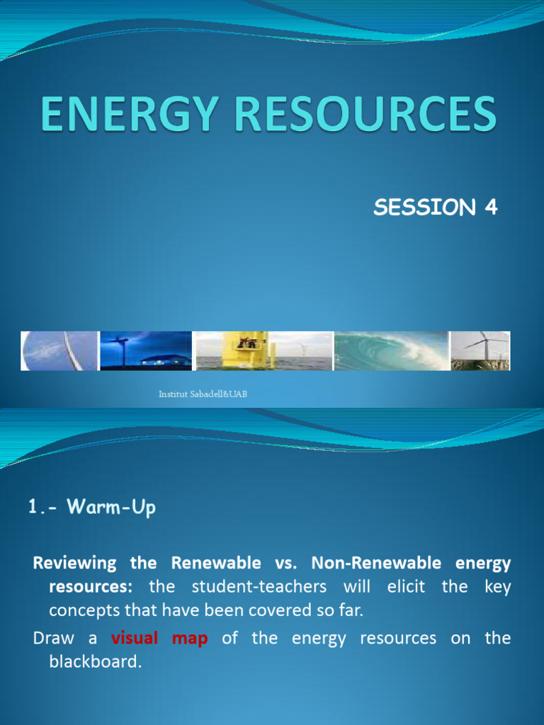 Mind Mapping Energy Resources Activity | PDF