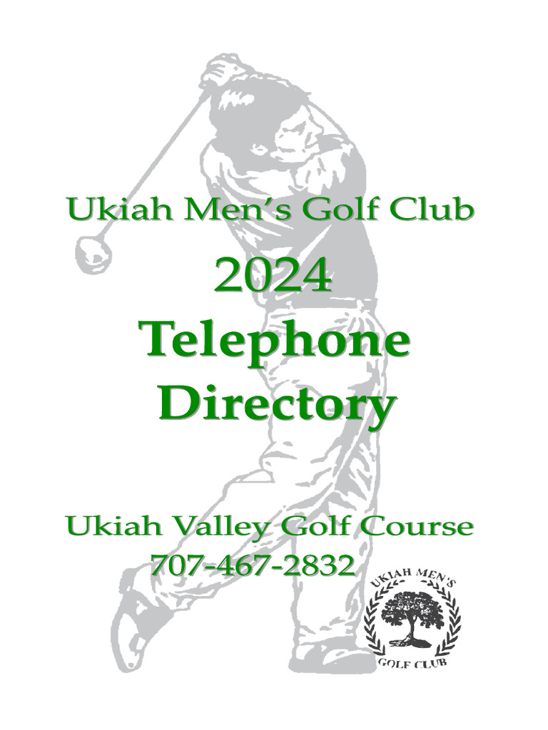 Ukiah Mens Golf Book 2024 H 2 | PDF | Par (Score) | Precision Sports