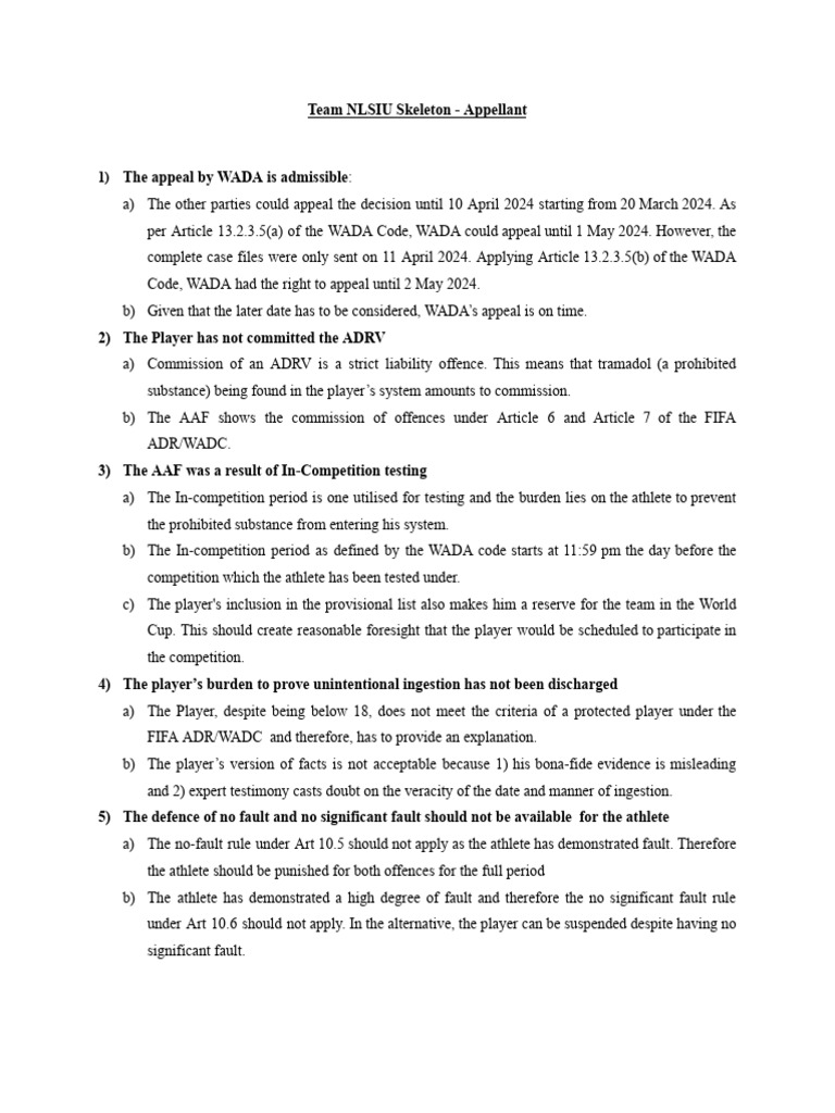 Skeleton Arguments - App.docx | PDF