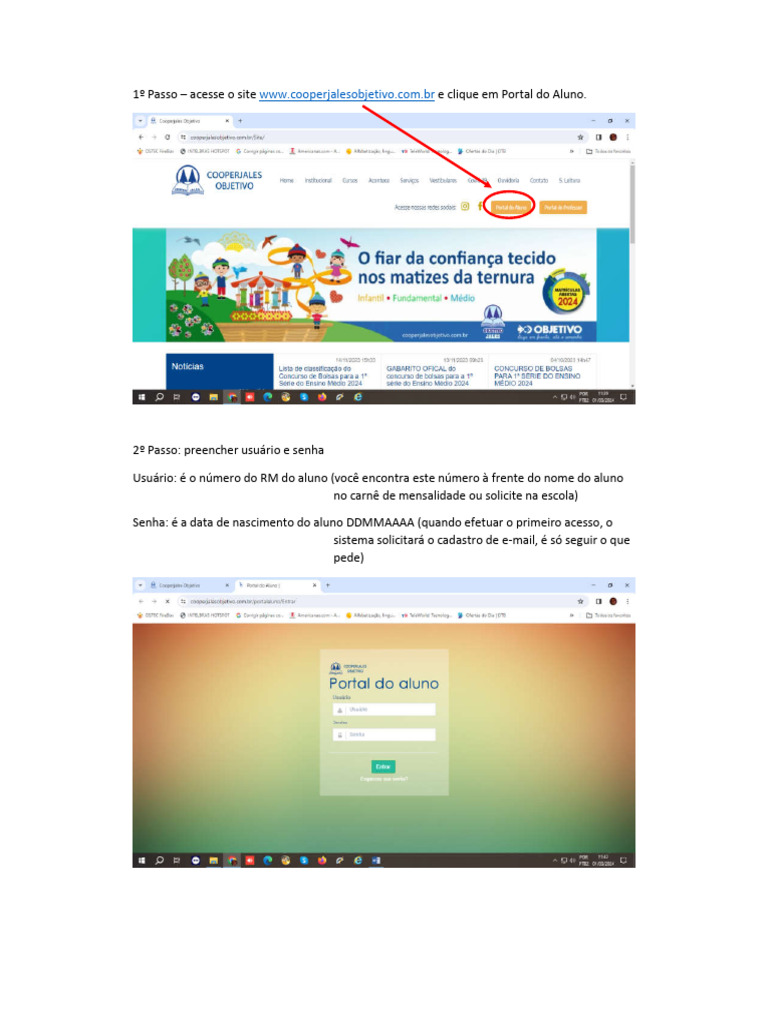 Tutorial Portal Do Aluno | PDF
