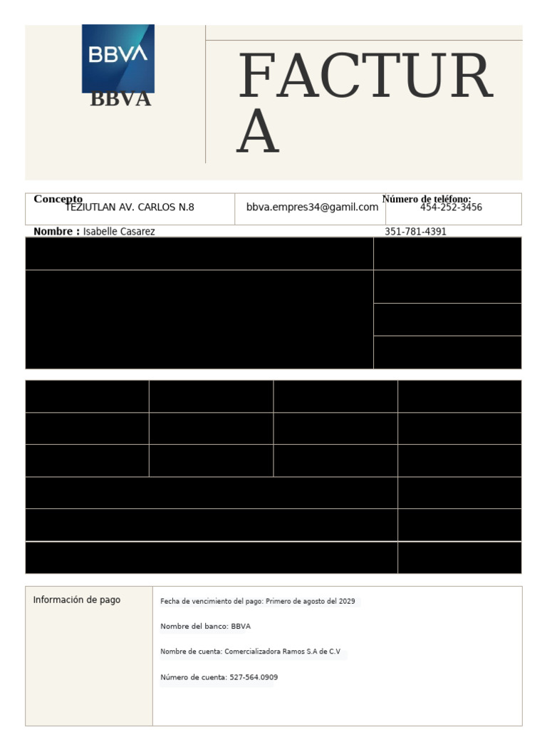 Factura Asiento 1 | PDF