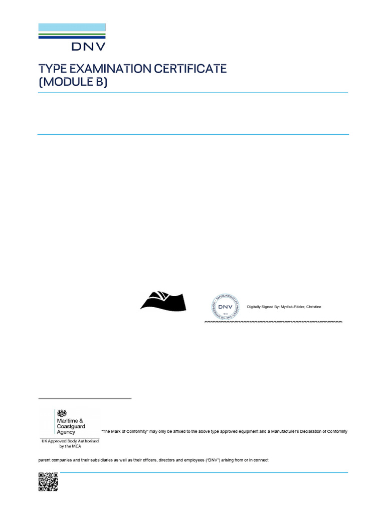 United Kingdom - DNV UK - MERB00000EV - Rev1 | PDF | Power Supply ...