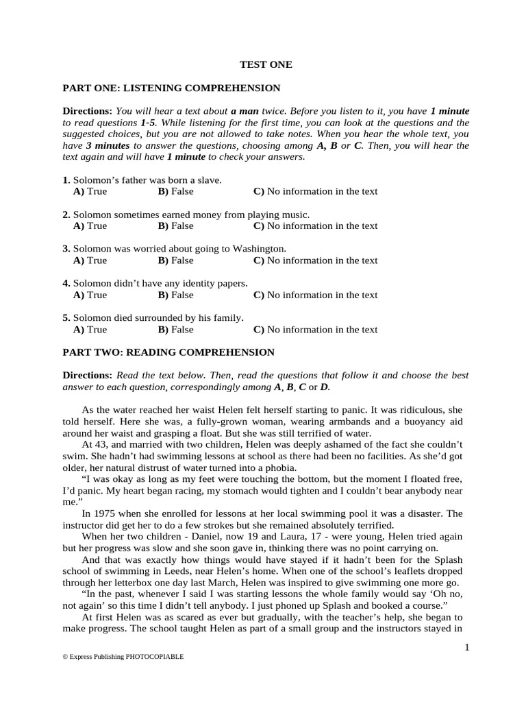 Practice Tests Level b2+ | PDF | Chili Pepper | Capsicum