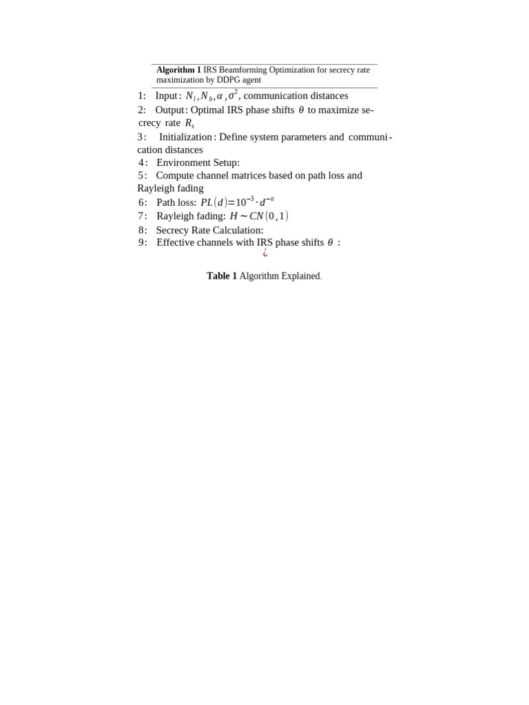 Table 1 Algorithm | PDF