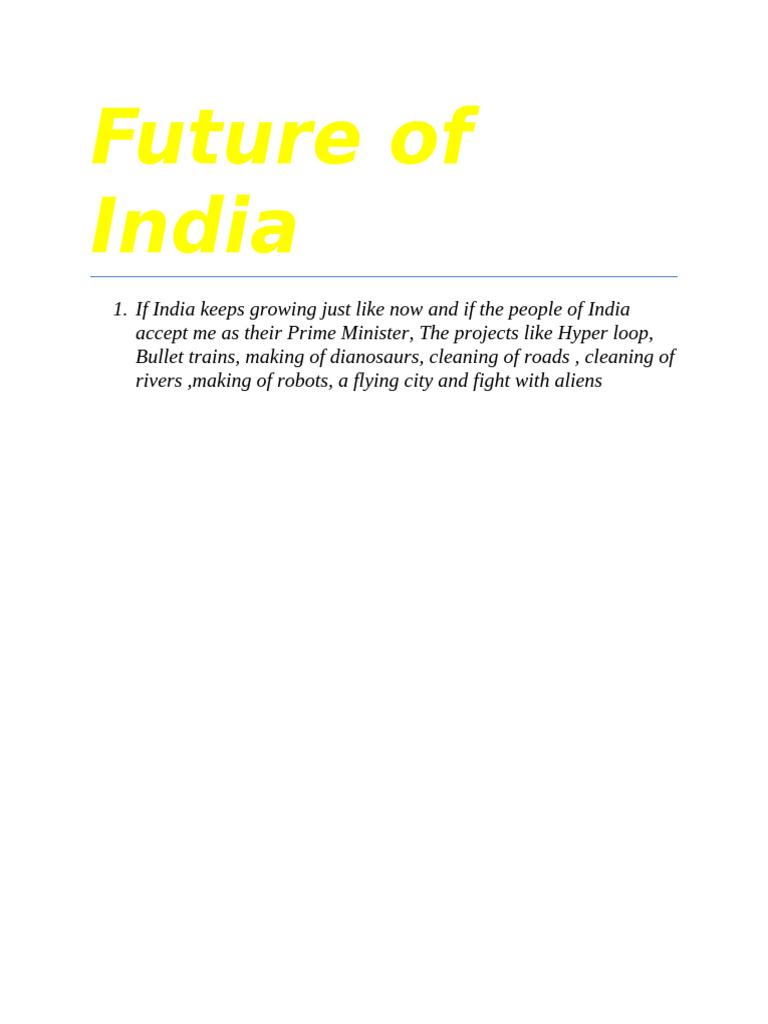 Future of India | PDF