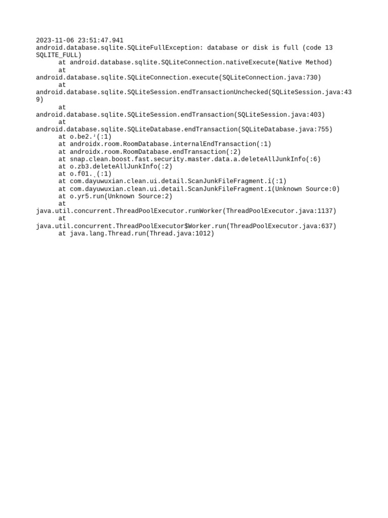 Last Crash Log | PDF