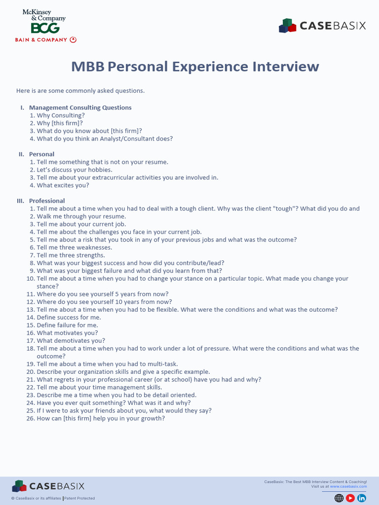 Personal Experience Interview | PDF | Leadership | Psychological Concepts