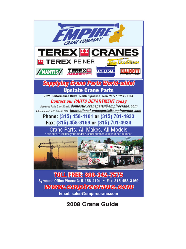 Empire Crane Guide 2008 | PDF