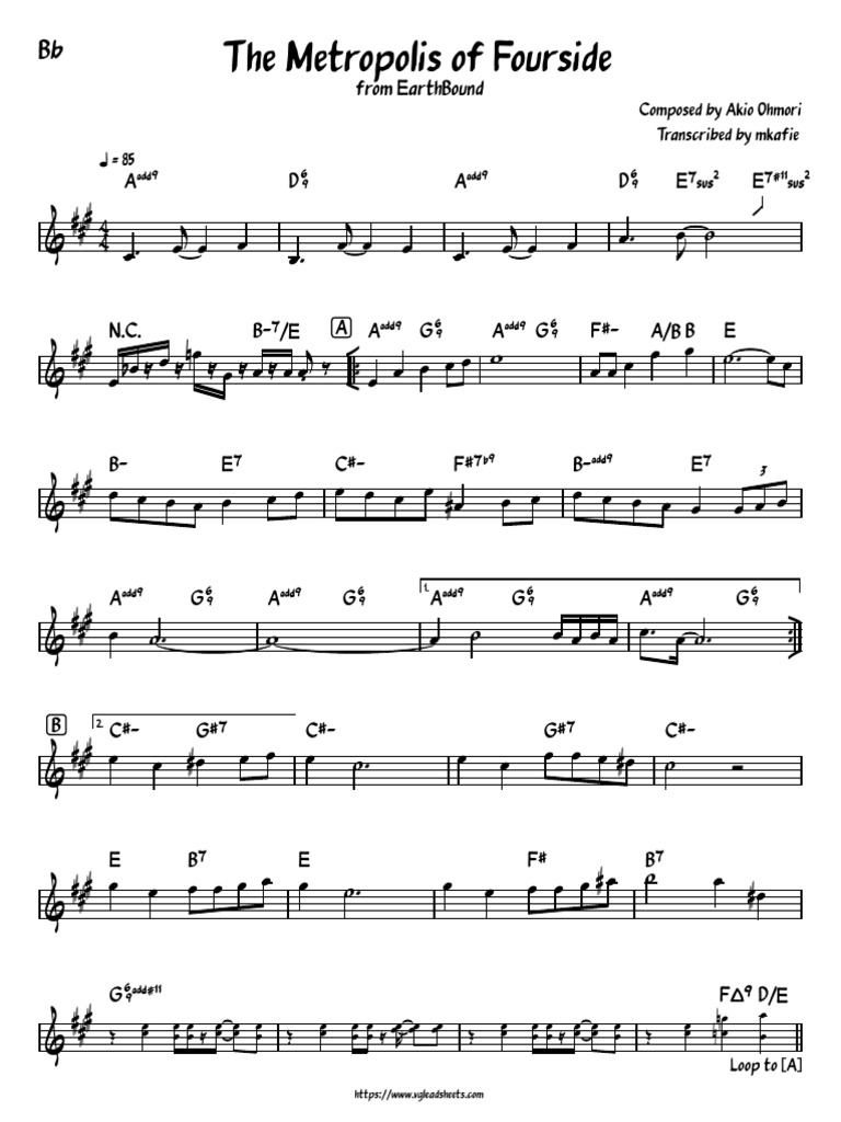 EarthBound - The Metropolis of Fourside | PDF