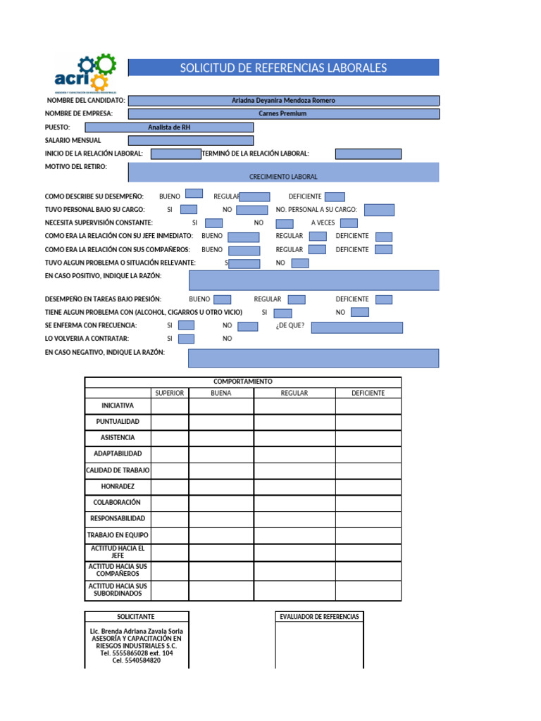 Solicitud de Referencias | PDF | Business