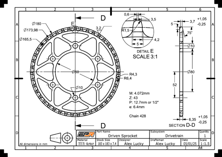 alexl_DT16_Driven_Sprocket | PDF