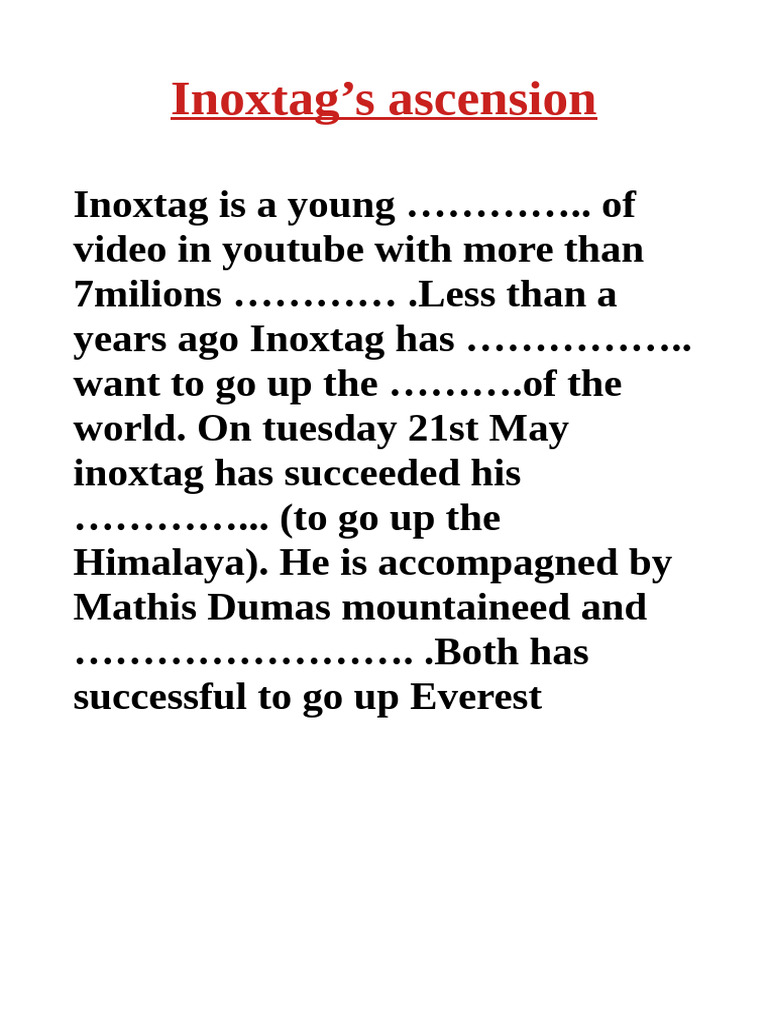 Inoxtag | PDF