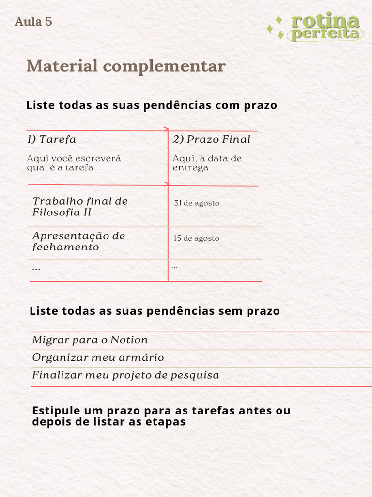 Material+Complementar+Exemplo+de+Planejamento+Aula+5 | PDF