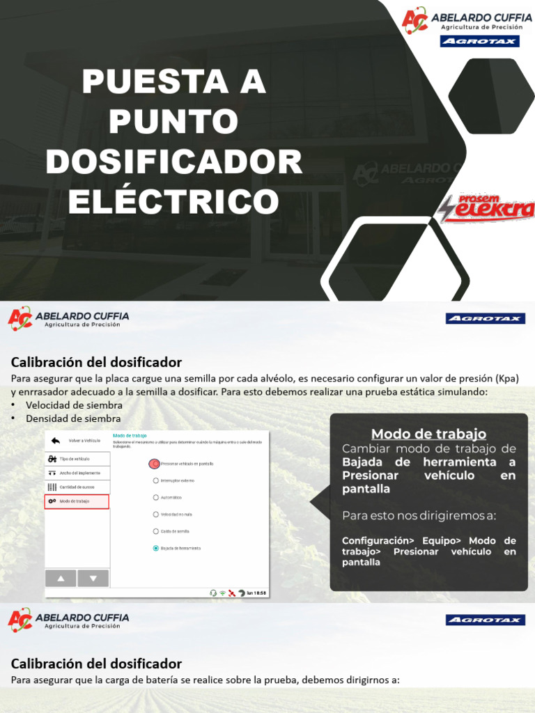 2.7.1.4 - Instructivo Puesta en Marcha Dosificador Electrico Prosem - Abelardo Cuffia S.A ...