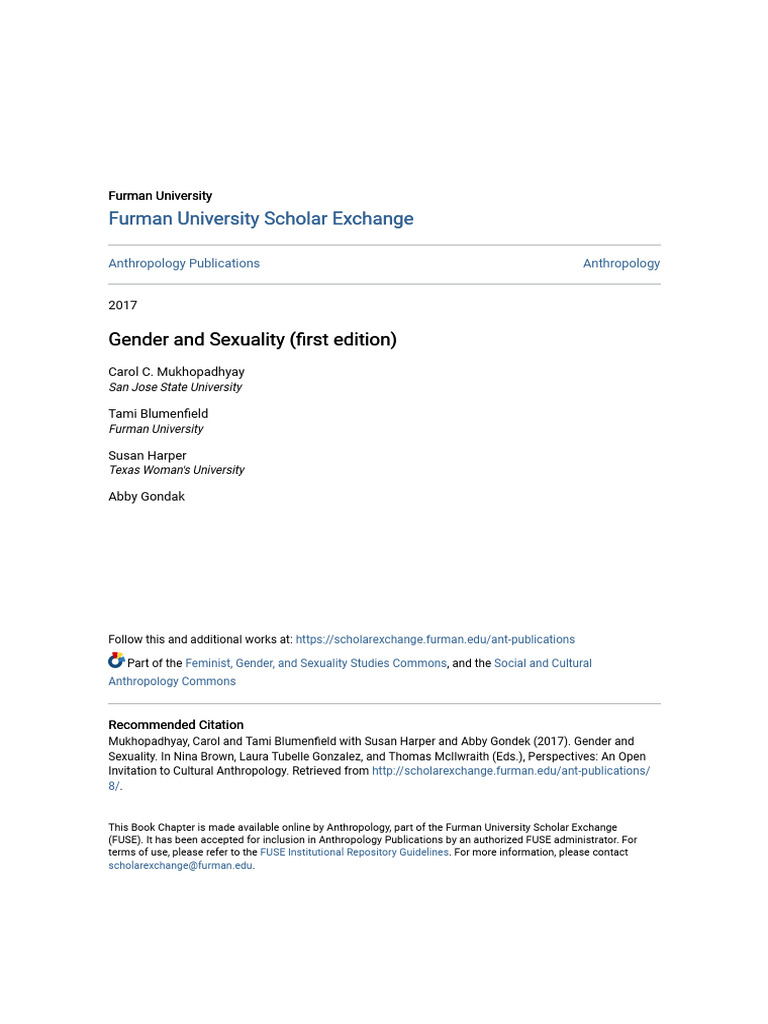 Understanding Gender and Sexuality | PDF | Gender | Gender Studies