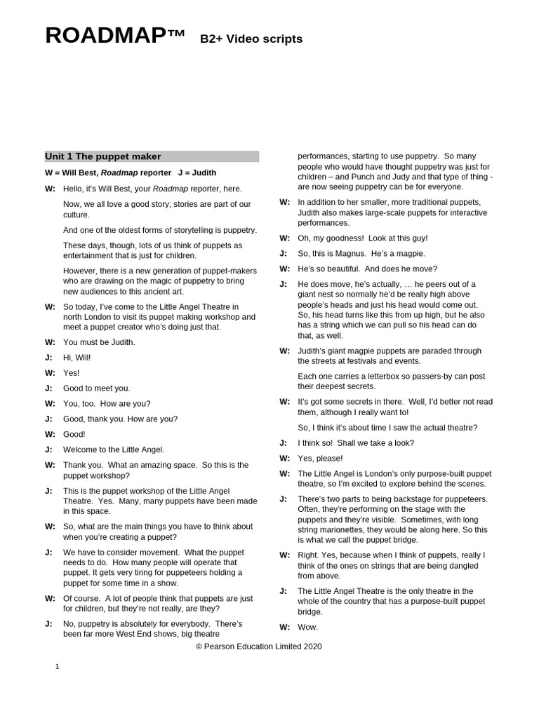 RM_B2P_Video_scripts | PDF | Puppets | Puppetry
