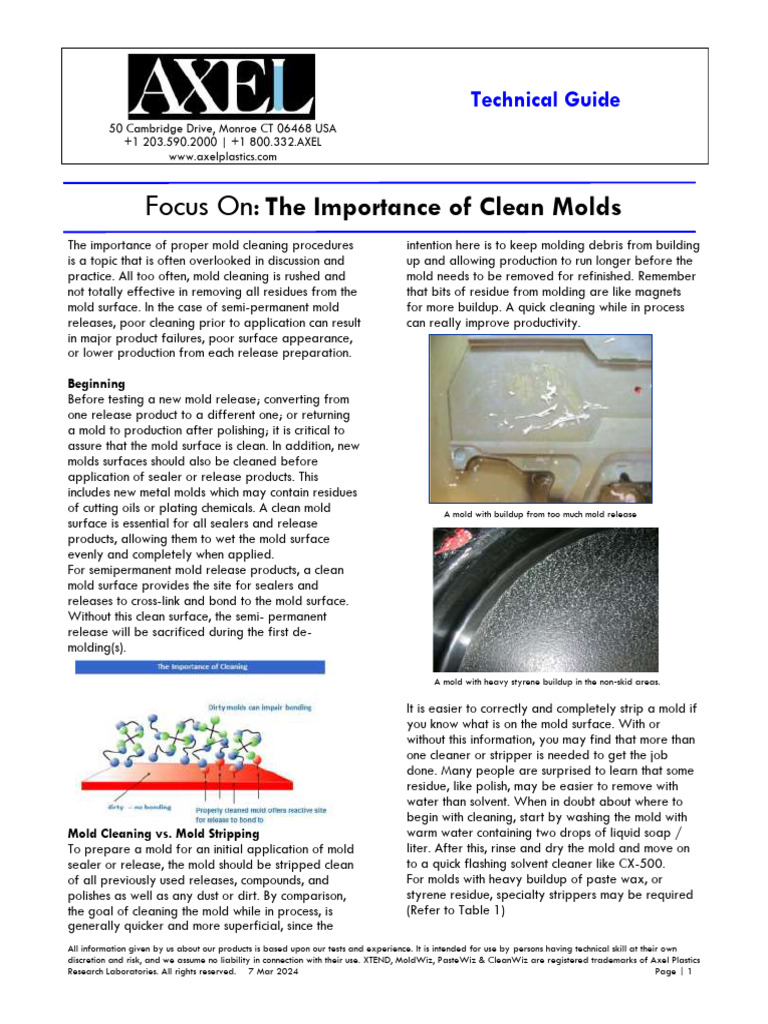 Essential Mold Cleaning Procedures | PDF | Materials