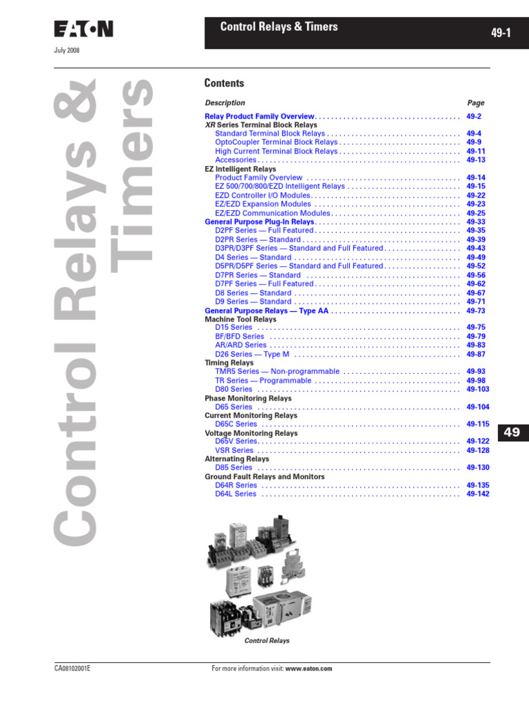 RELEVADOR D26MB_tech_manual | PDF | Mains Electricity | Direct Current