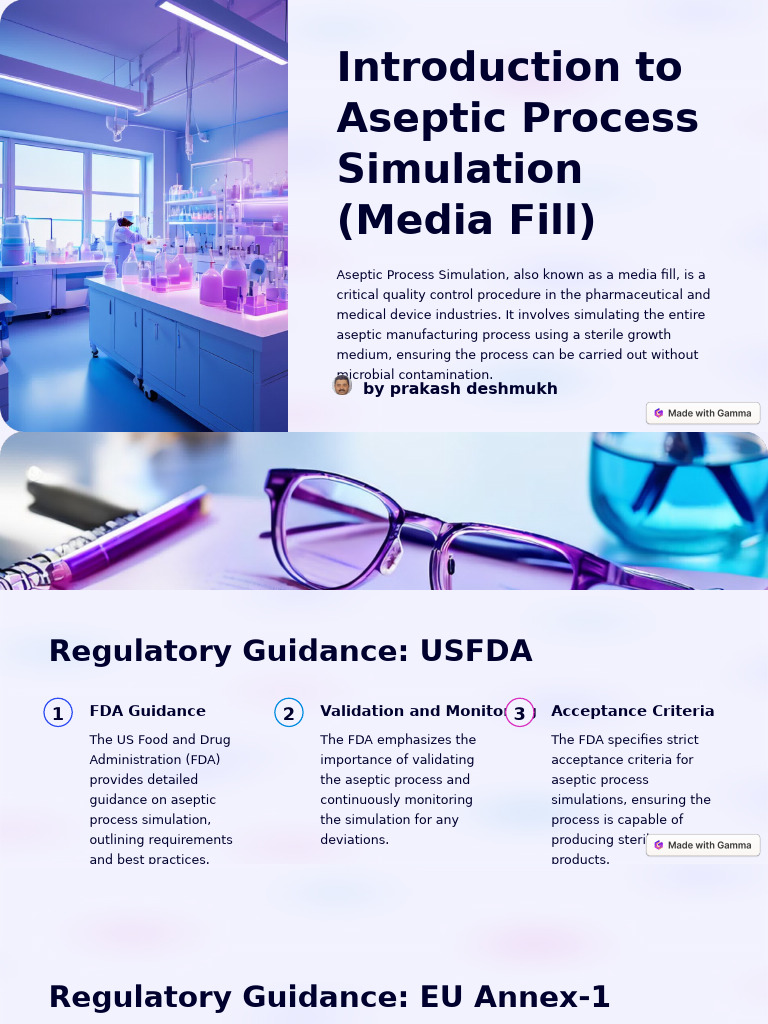 Introduction To Aseptic Process Simulation Media Fill Generated by Gapp ...