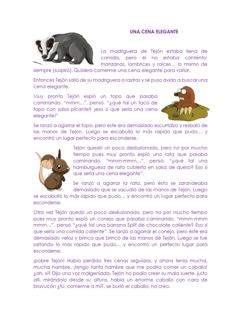 Una Cena Elegante | PDF