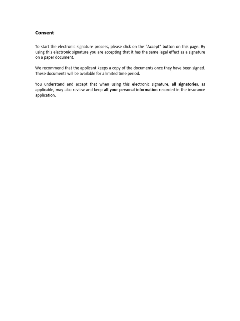 Electronic Disclosures and Signatures Consent | PDF