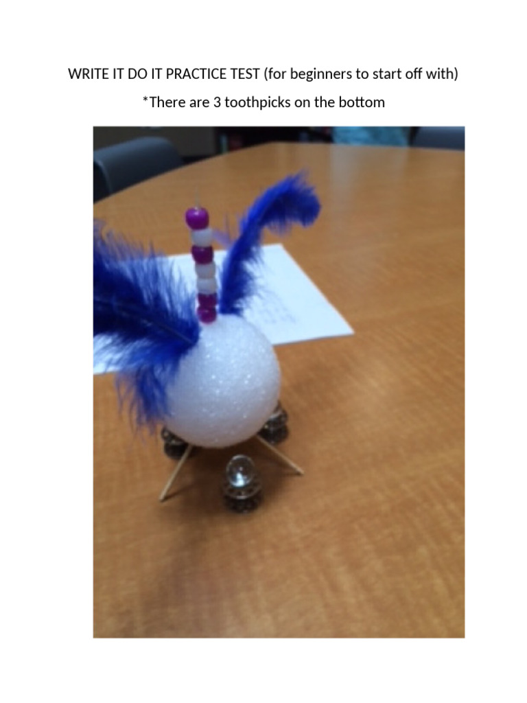 JTMS Write It Do It Practice Test | PDF