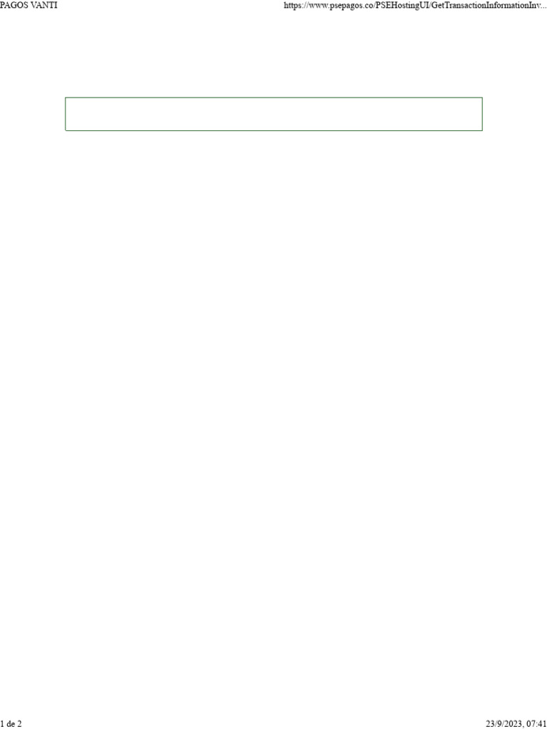 Transacción Aprobada Vanti 2023 | PDF | Industrias de servicio