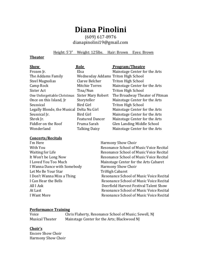 Diana Resume New | PDF