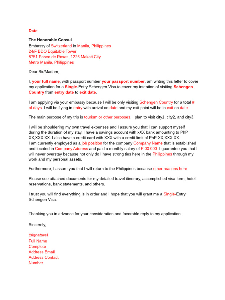 Cover Letter For Tourism | PDF