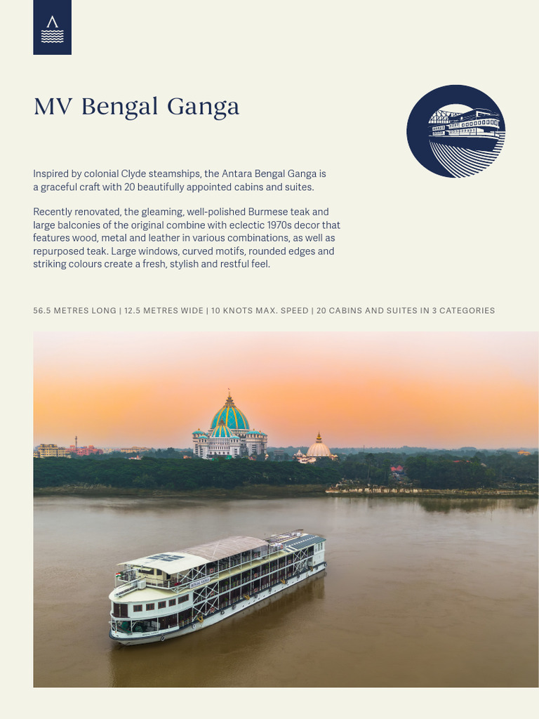 Antara Bengal Ganga River Cruise Details | PDF | Interior Design | Home