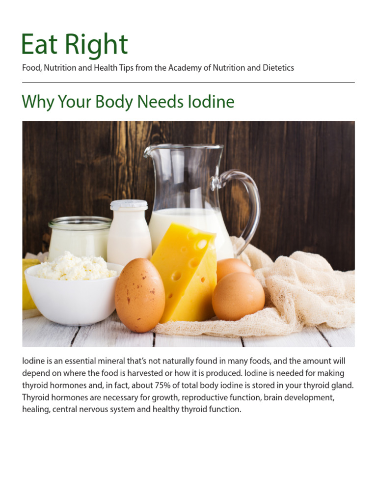Iodine | PDF | Salt | Thyroid