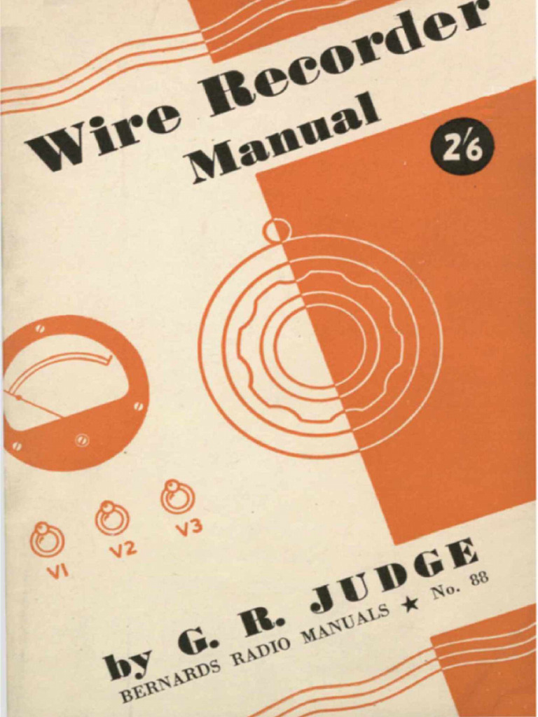 Building Your Own Wire Recorder | PDF | Electromagnetism