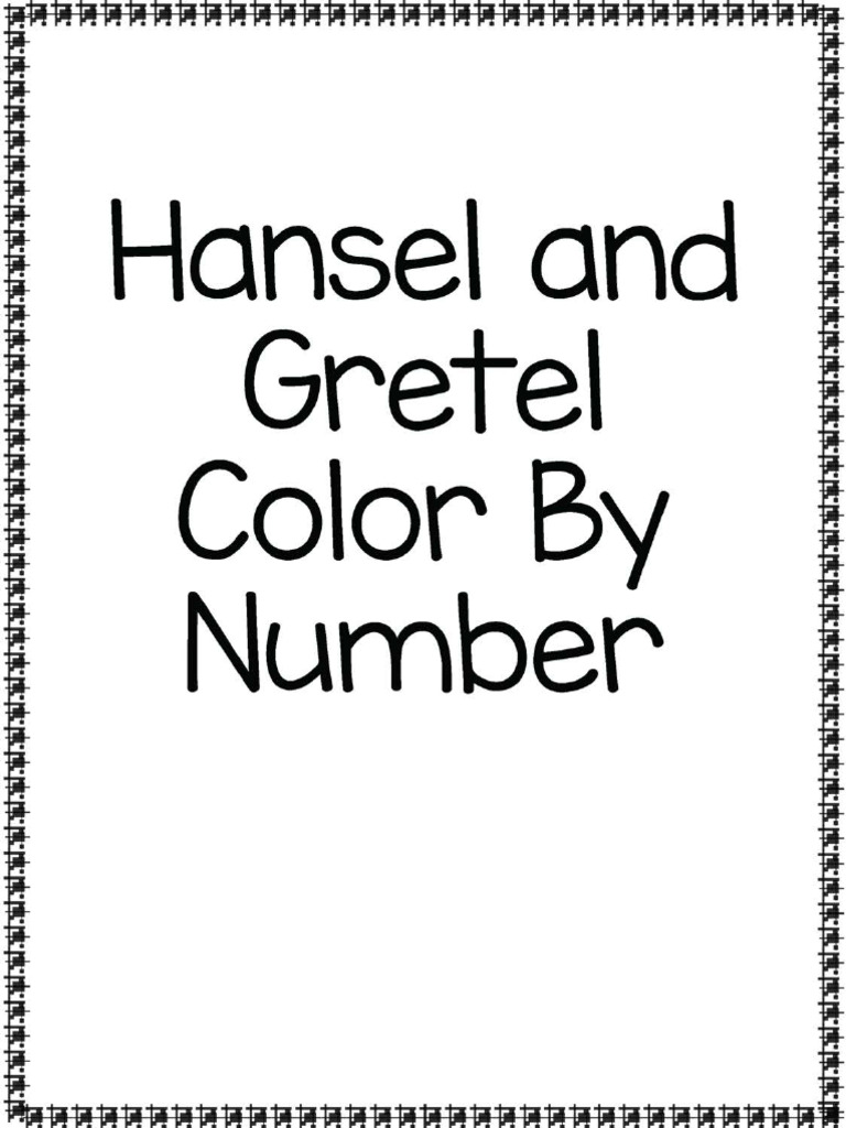 Hansel and Gretel Color by Number A | PDF