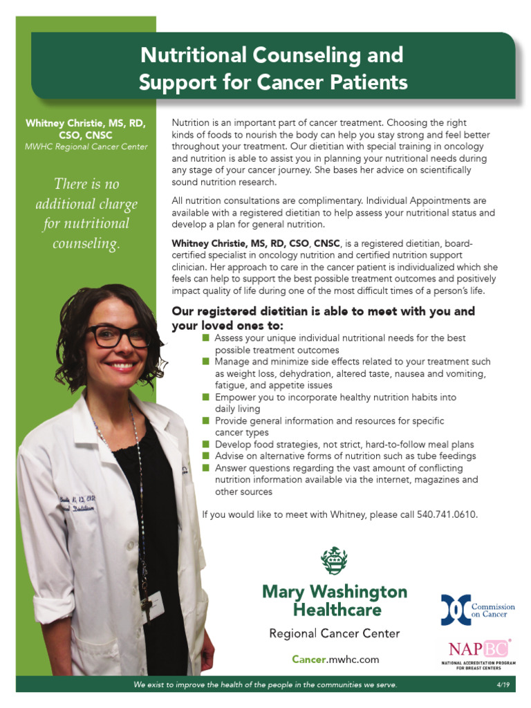 Nutritional Support for Cancer Patients | PDF | Dietitian | Cancer