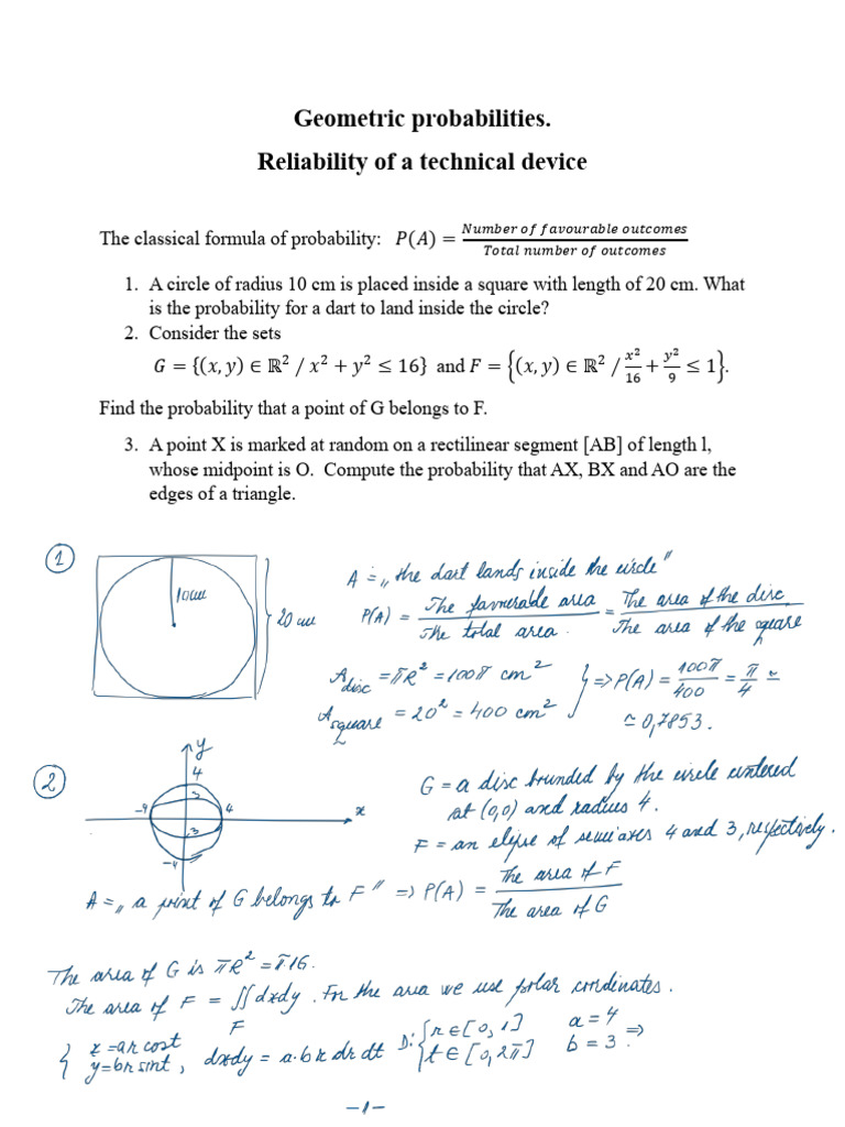 Geometric Probabilities | PDF