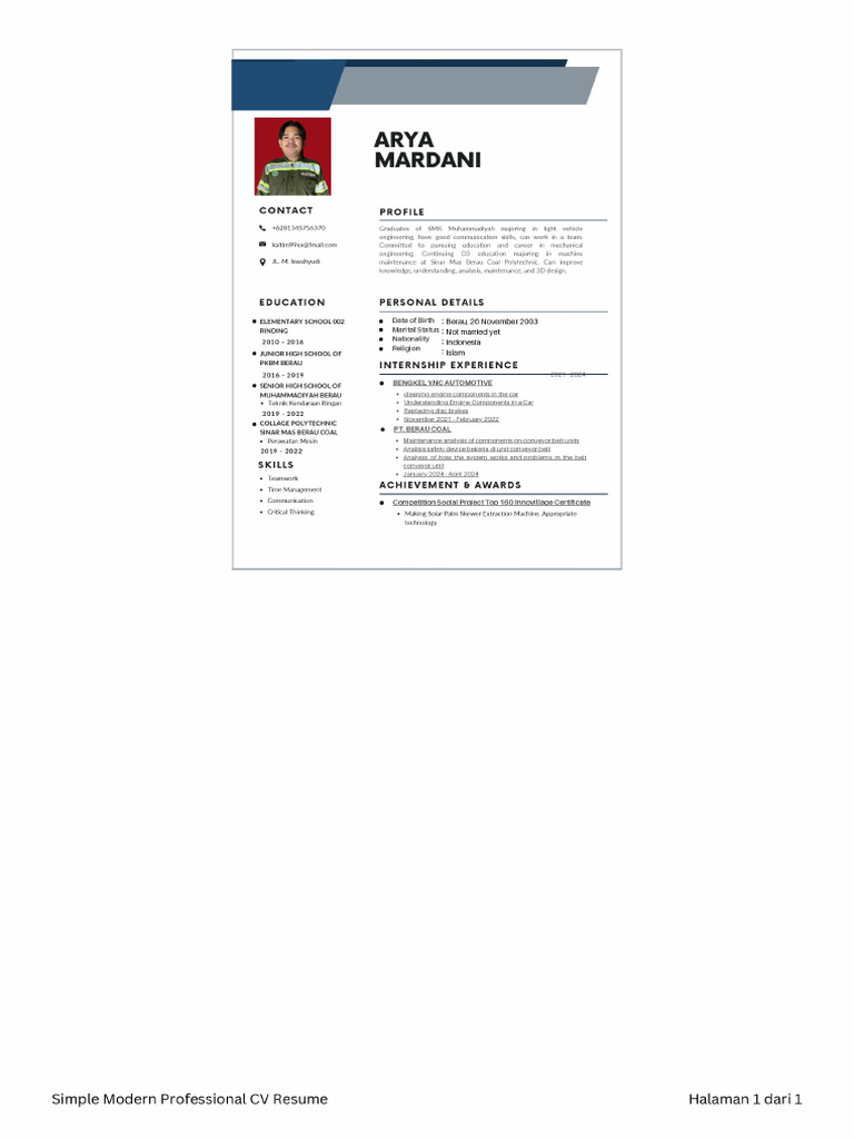 CV_ARYA_MARDANI | PDF