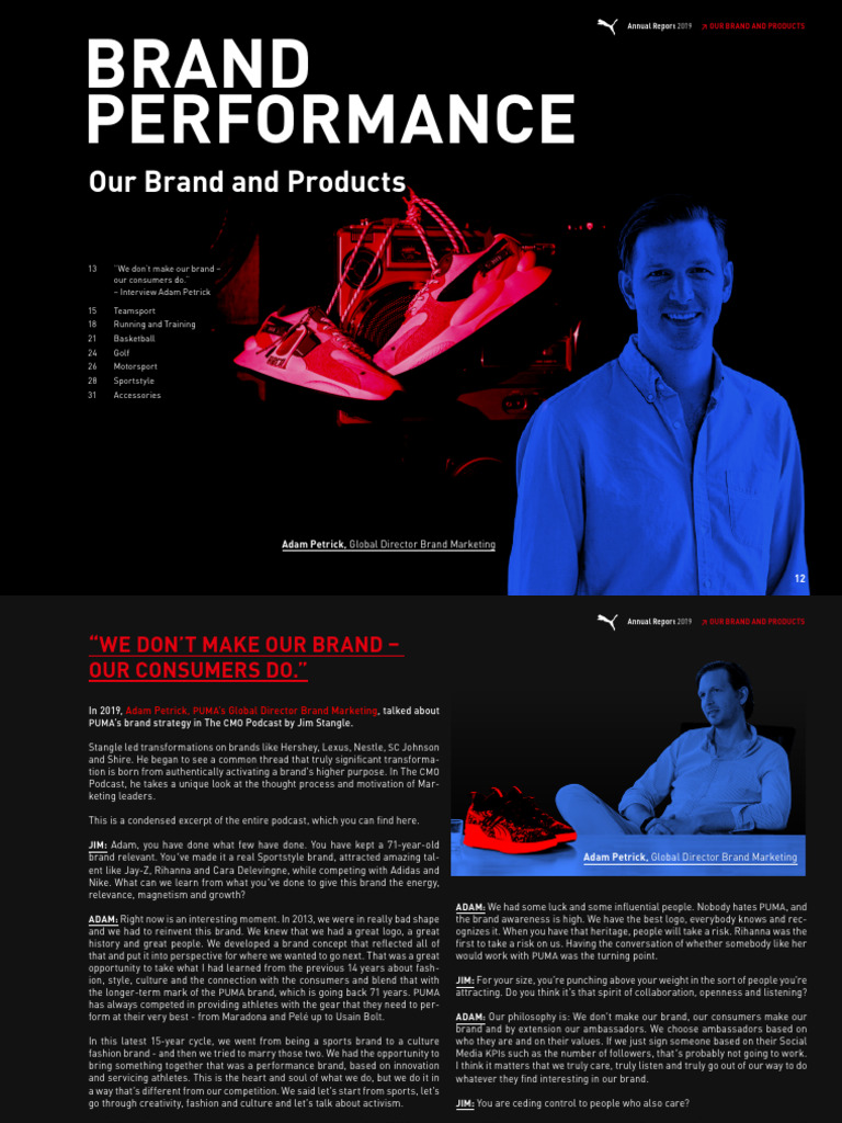 Puma Ar 2019 Our Brand and Products | PDF | Formula One | Brand