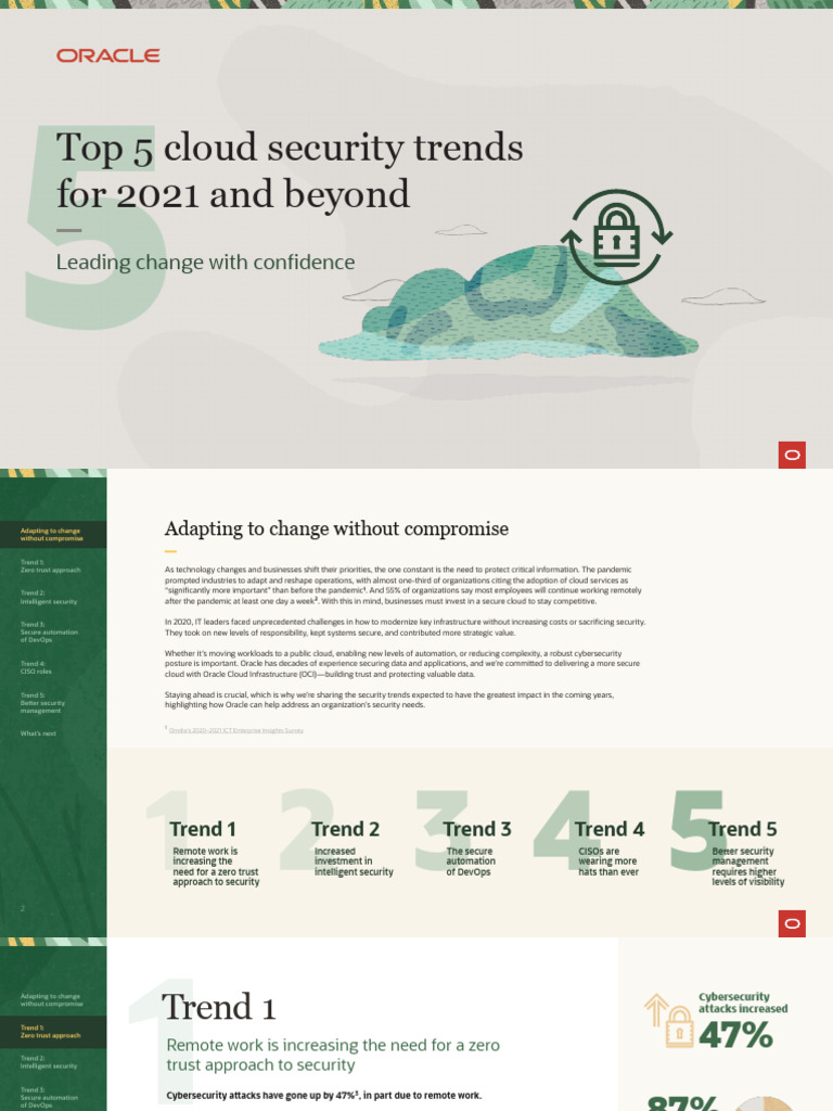 Top 5 cloud security trends for 2021 and beyond eBook | PDF | Security | Computer Security