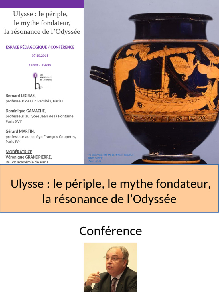 Diaporama - Ulysse Le Périple, Le Mythe Fondateur, La Résonance de L ...