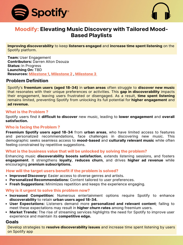Moodify Elevating Music Discovery 1738957979 | PDF | Spotify | Computing