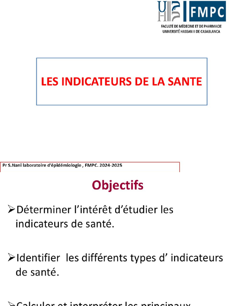 Les Indicateurs - 2024 - 2025 | PDF