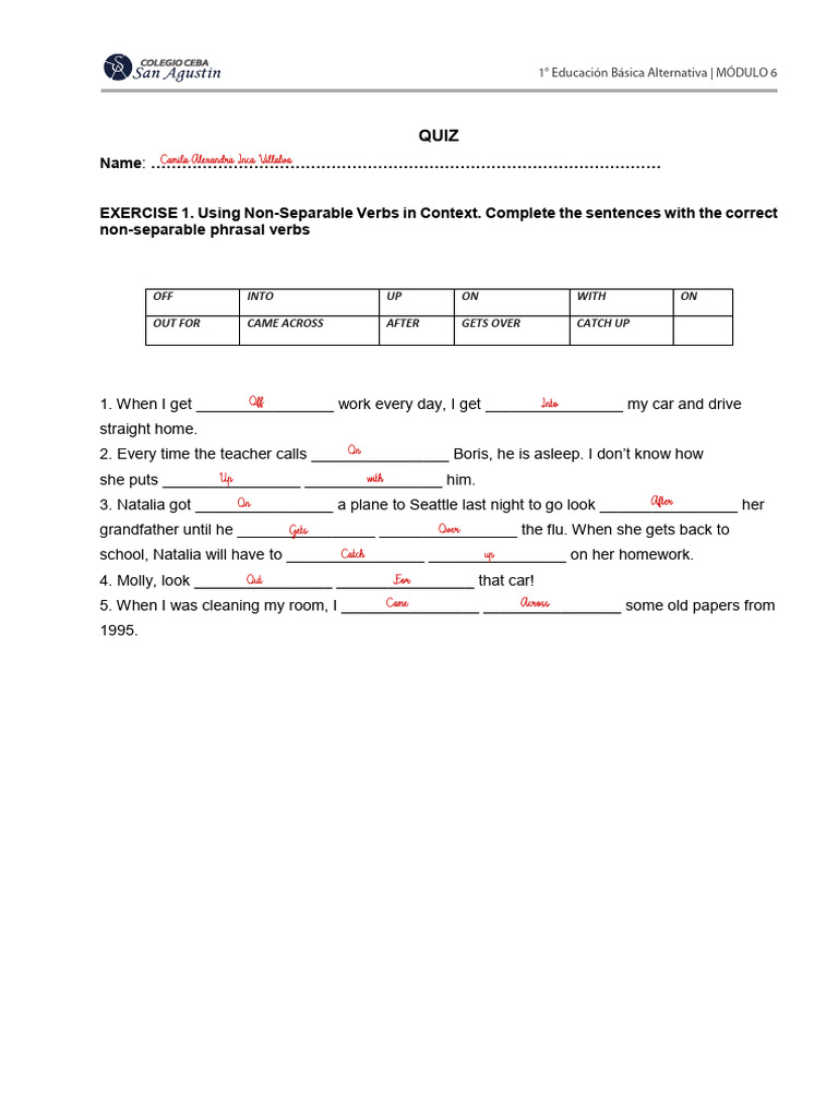 Pd-Tema3-Ingles-1°eba-6m Resuelto | PDF